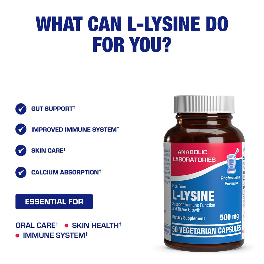 Essential amino acid L Lysine for overall health