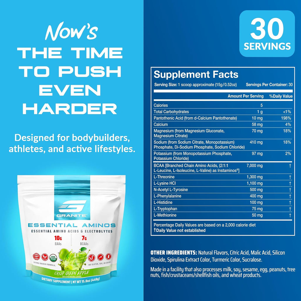 Essential amino acids for athletes