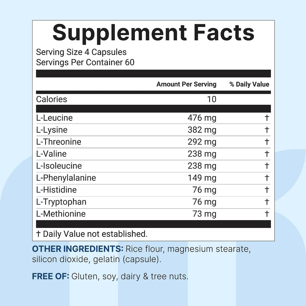 essential amino acids for protein synthesis