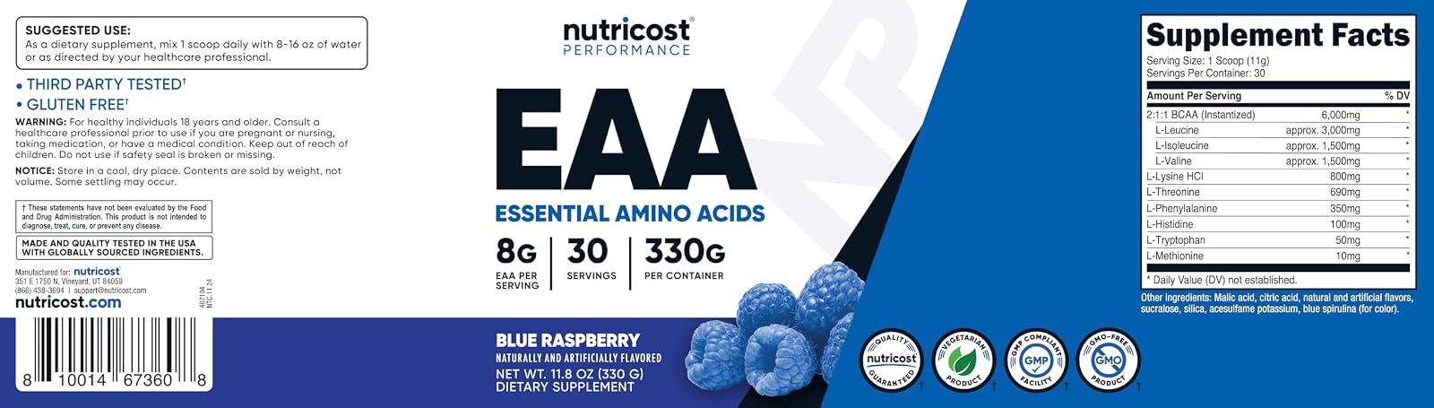 Essential amino acids for recovery