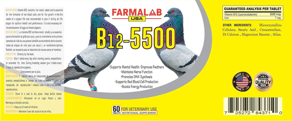 Essential B12 for pigeons