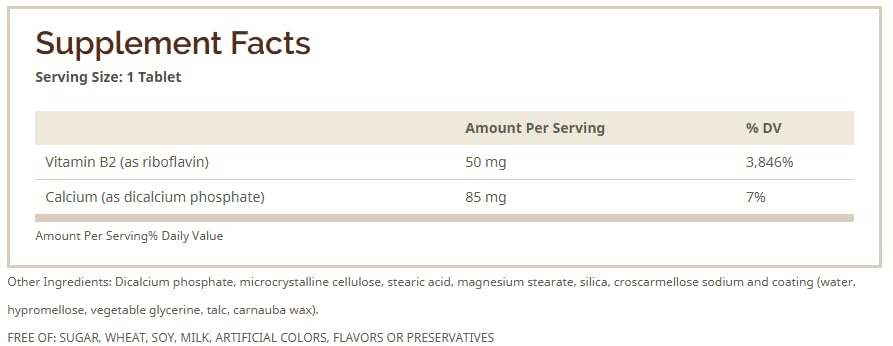 Essential B2 vitamin for energy