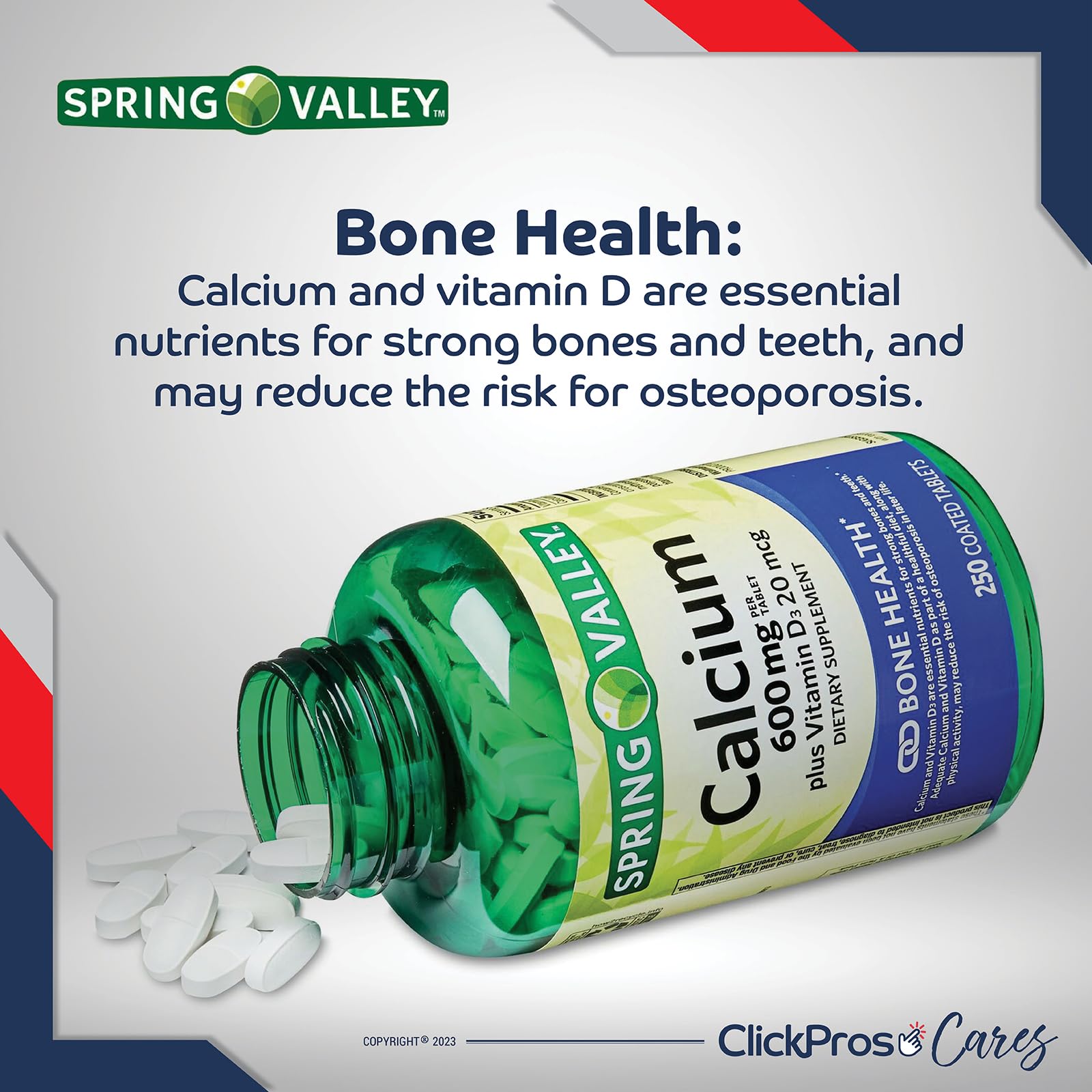 Essential calcium and vitamin D combo