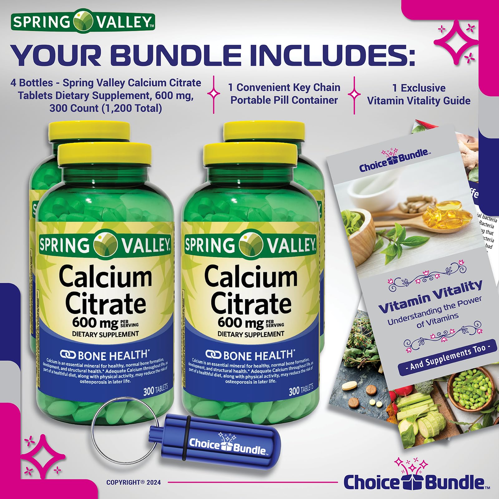 Essential calcium tablets for health