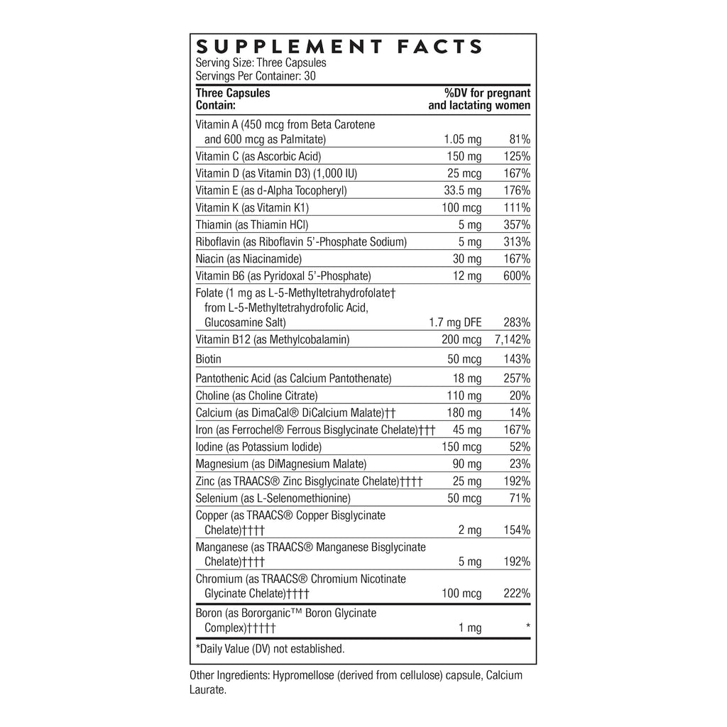 essential choline in prenatal vitamins
