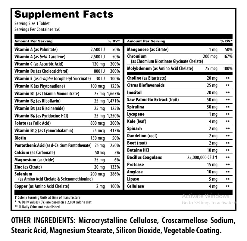 essential daily multivitamin for men