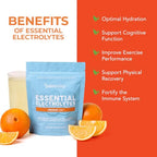Essential electrolytes powder for workouts