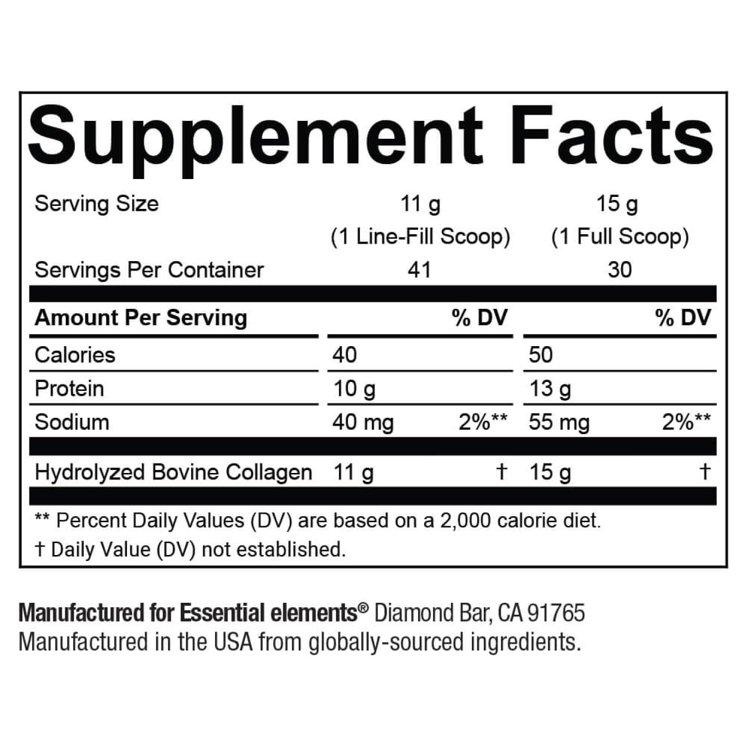 Essential Elements collagen for hair growth