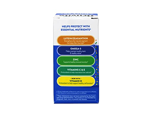 Essential eye nutrients in gels
