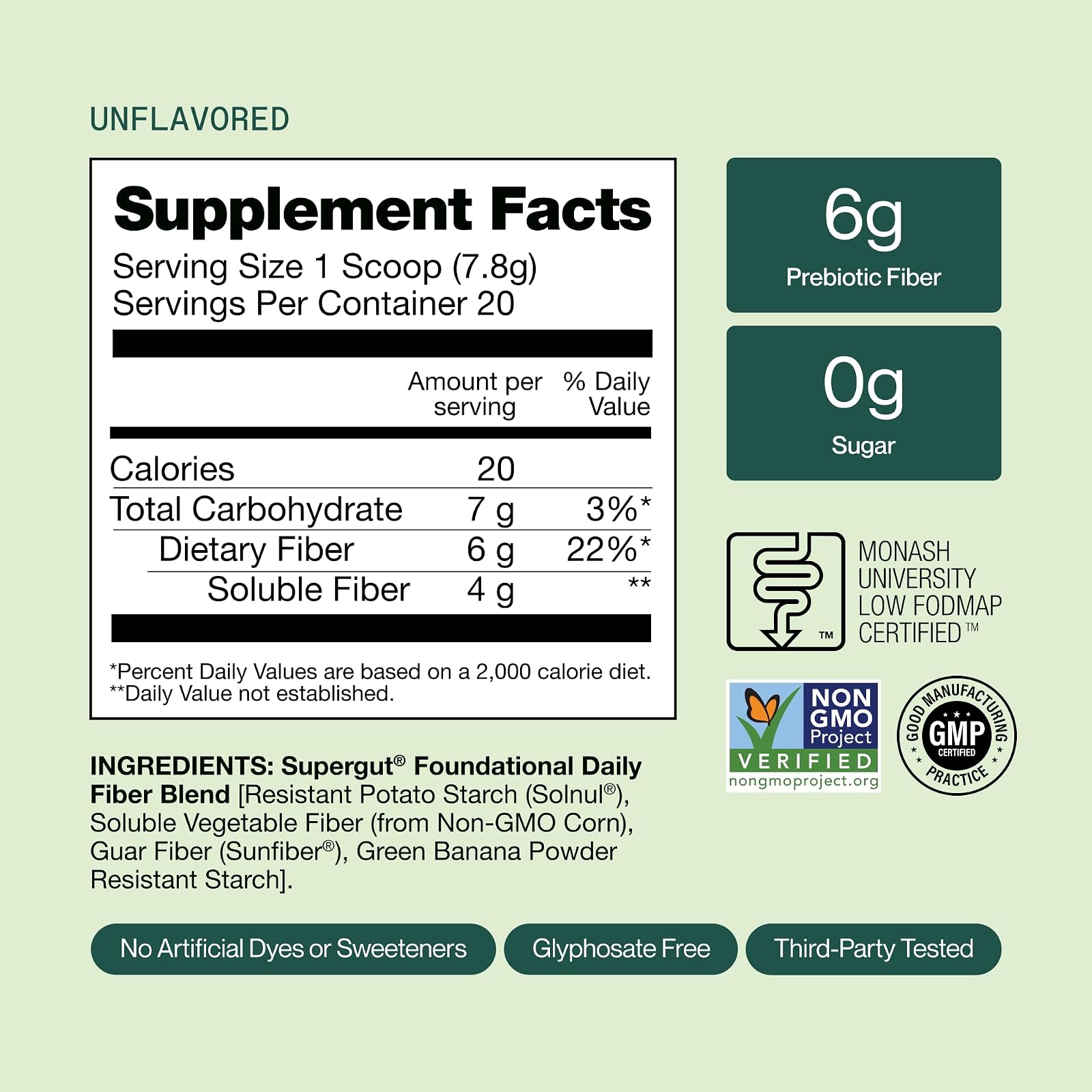 Essential fiber supplement for daily use