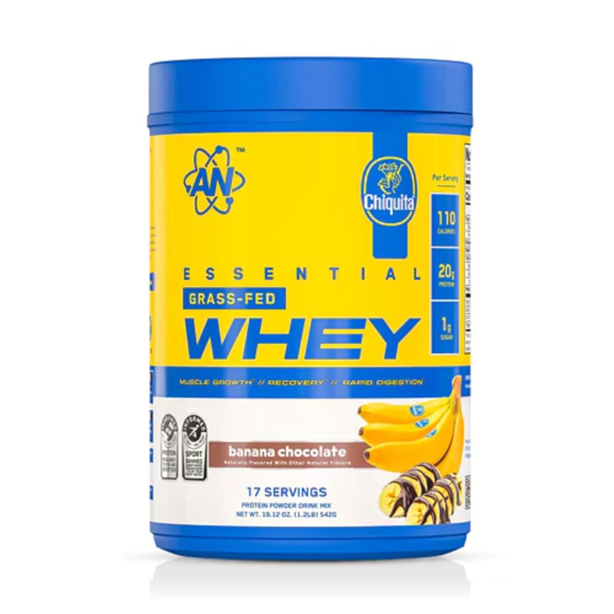 Essential grass fed whey protein powder for muscle recovery