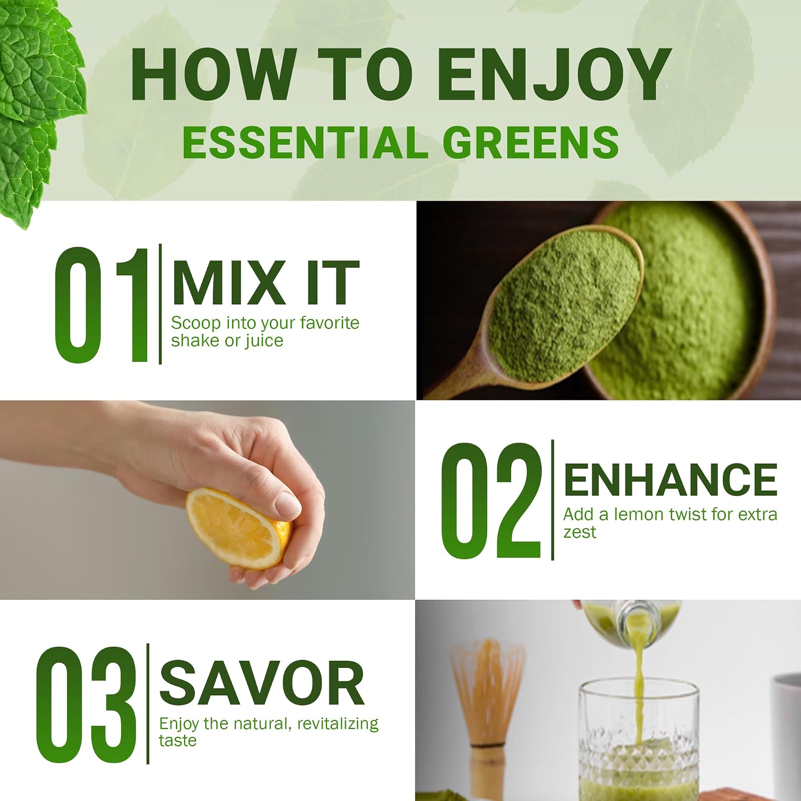Essential Greens Powder for detox