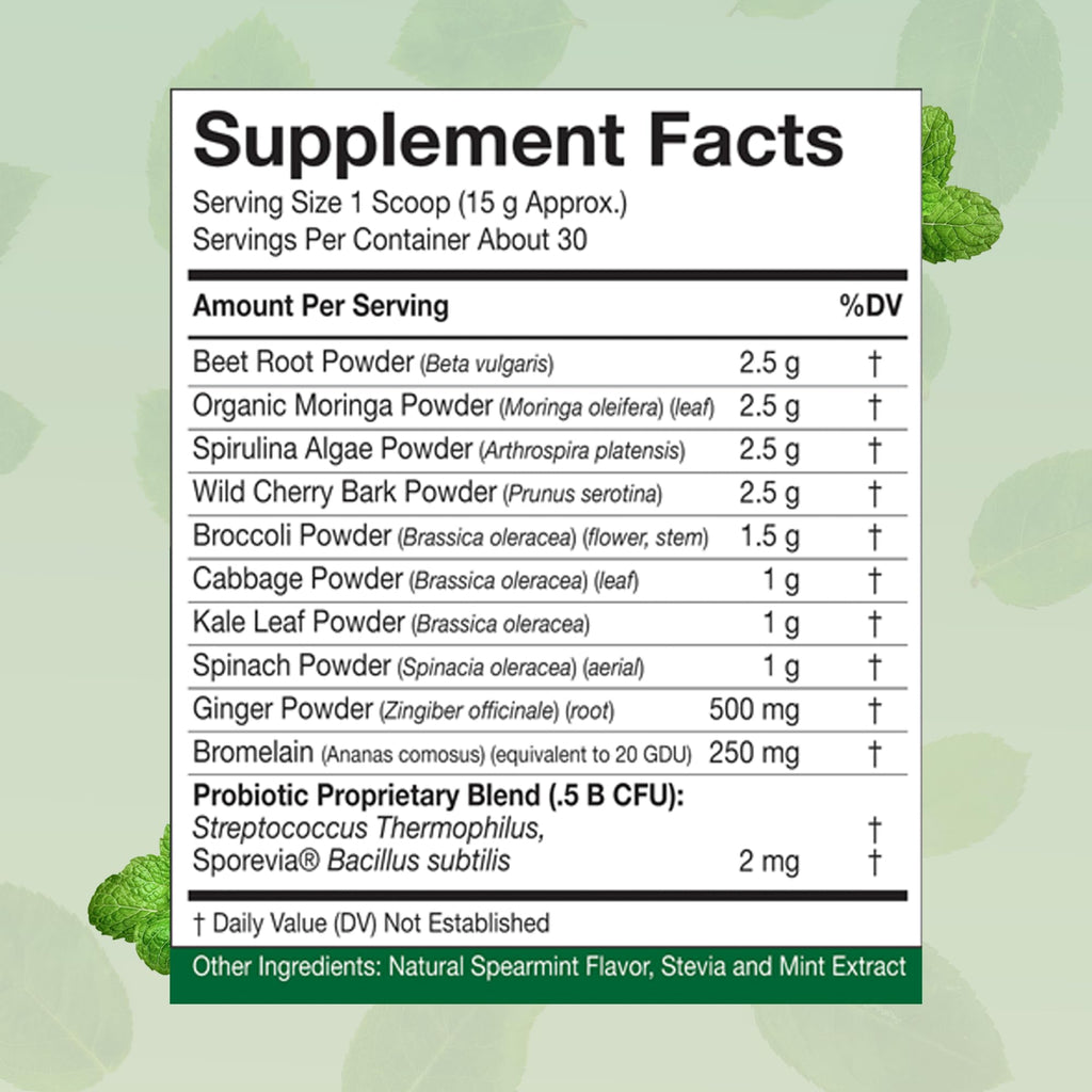 essential greens spirulina for vitality