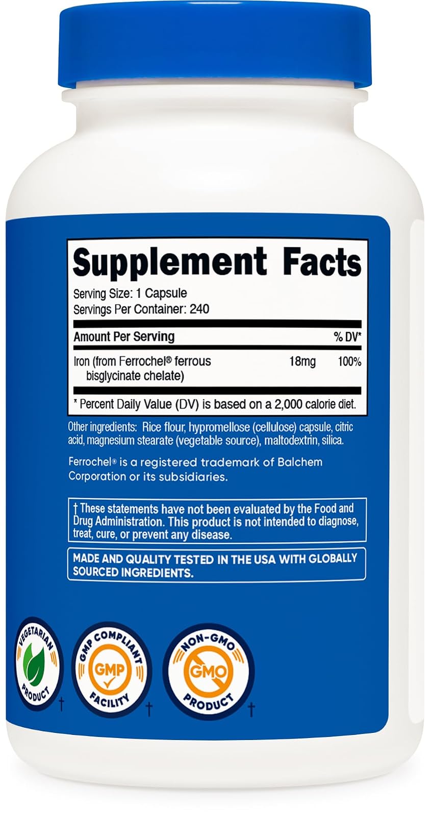 Essential iron for energy support
