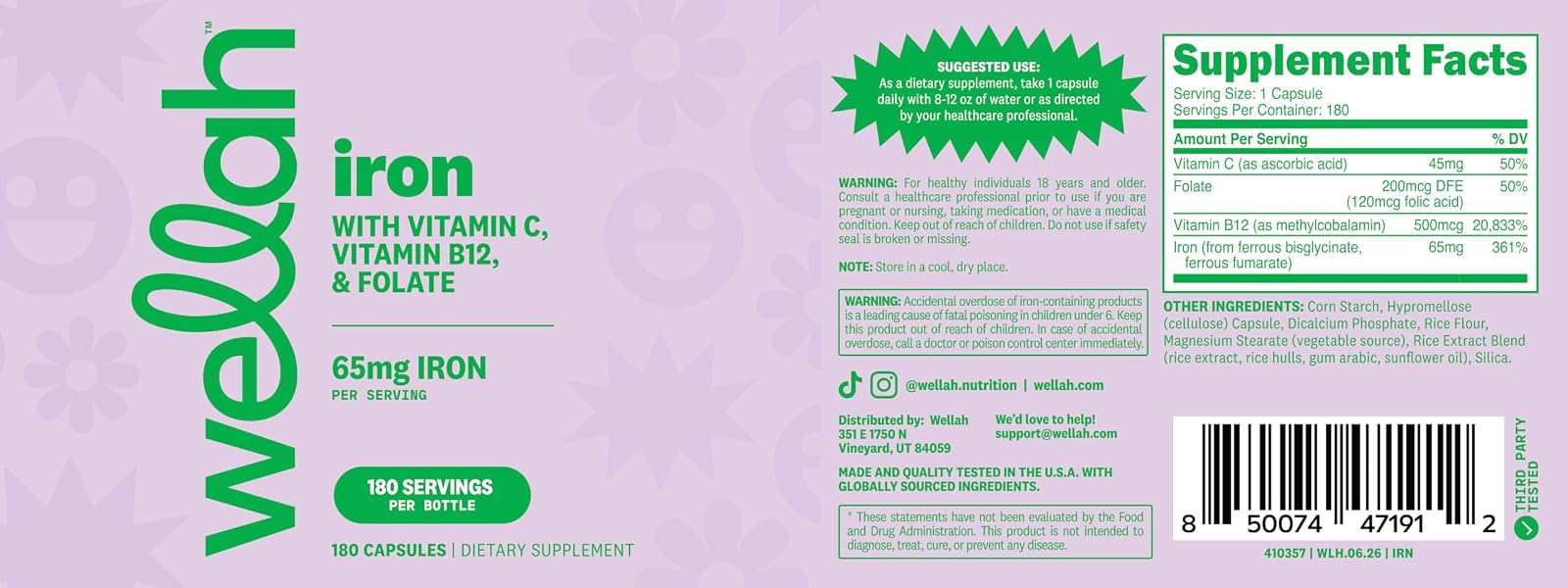 Essential iron mineral for women