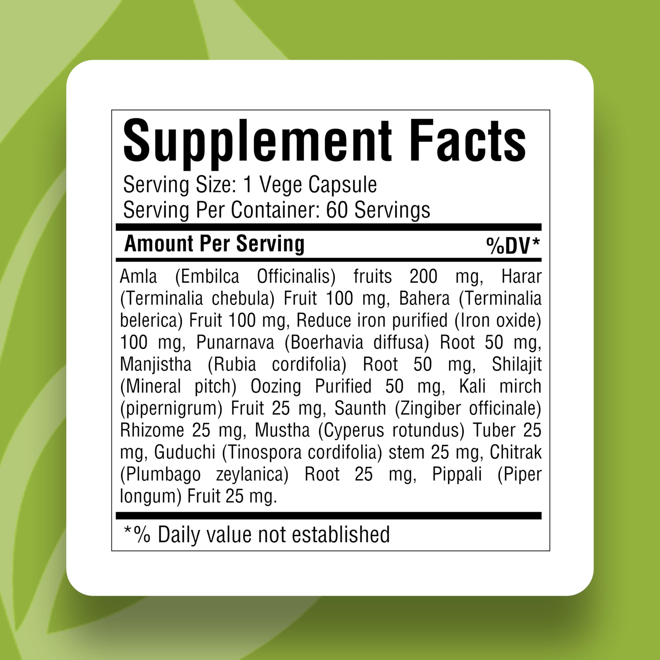 Essential iron supplement for vitality