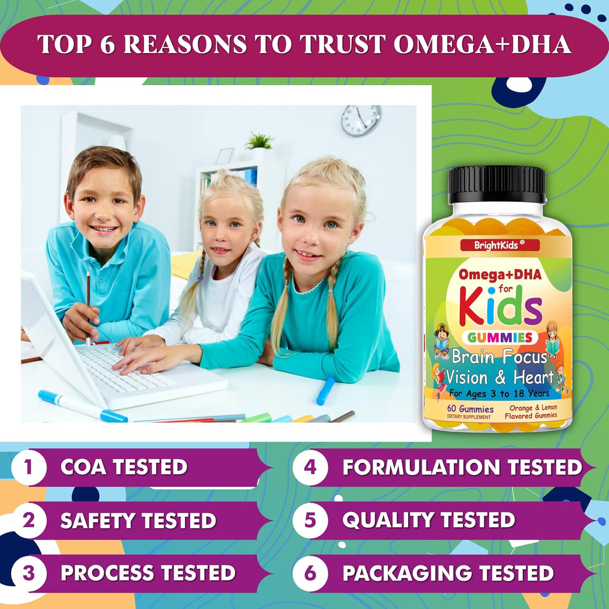 Essential kids vitamins in gummy form