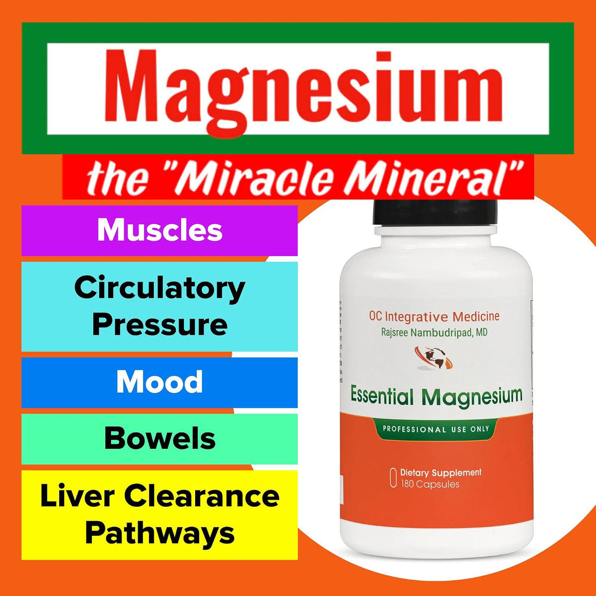 Essential magnesium capsules for muscle health