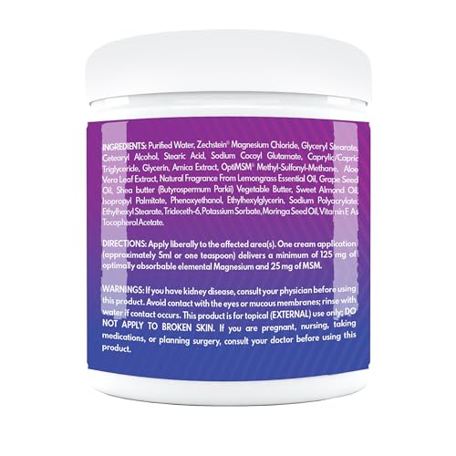 Essential magnesium cream for wellness