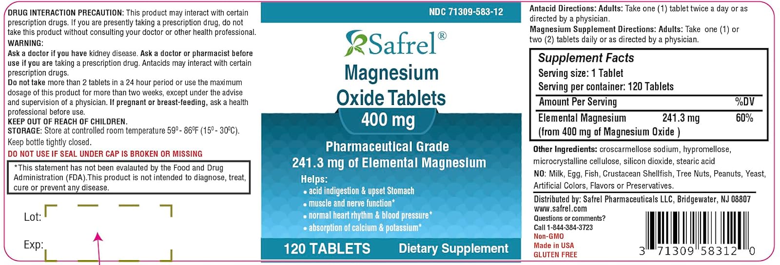 Essential magnesium supplement for overall wellness