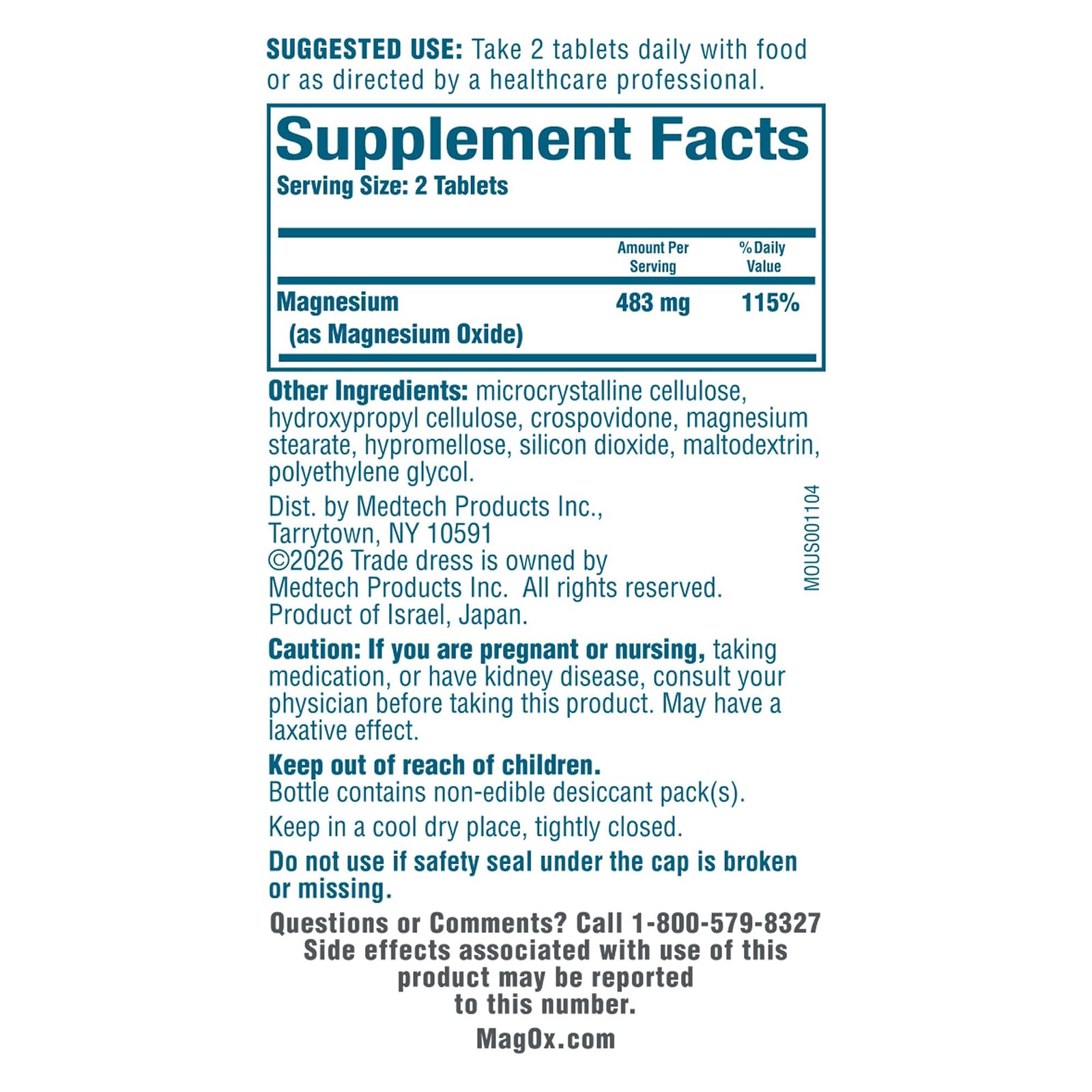 essential mineral magnesium oxide
