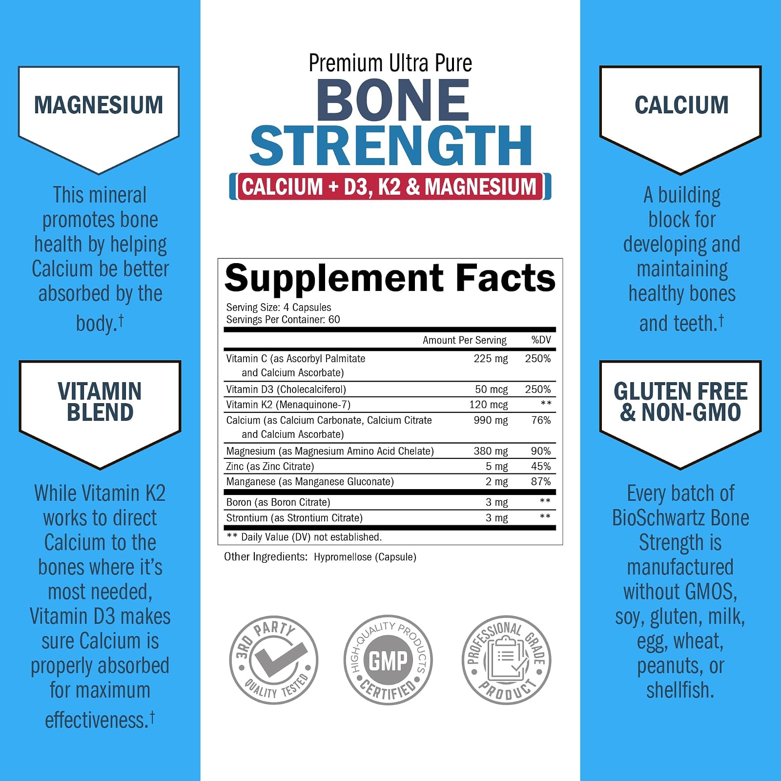 Essential minerals for strong bones