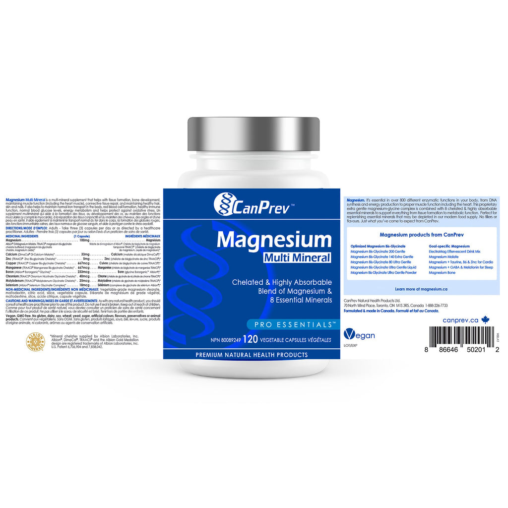 essential minerals in CanPrev formula