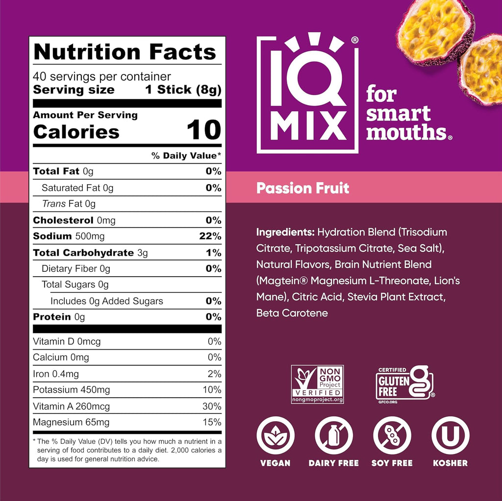 essential minerals in IQMIX electrolyte powder