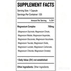 Essential minerals in magnesium complex