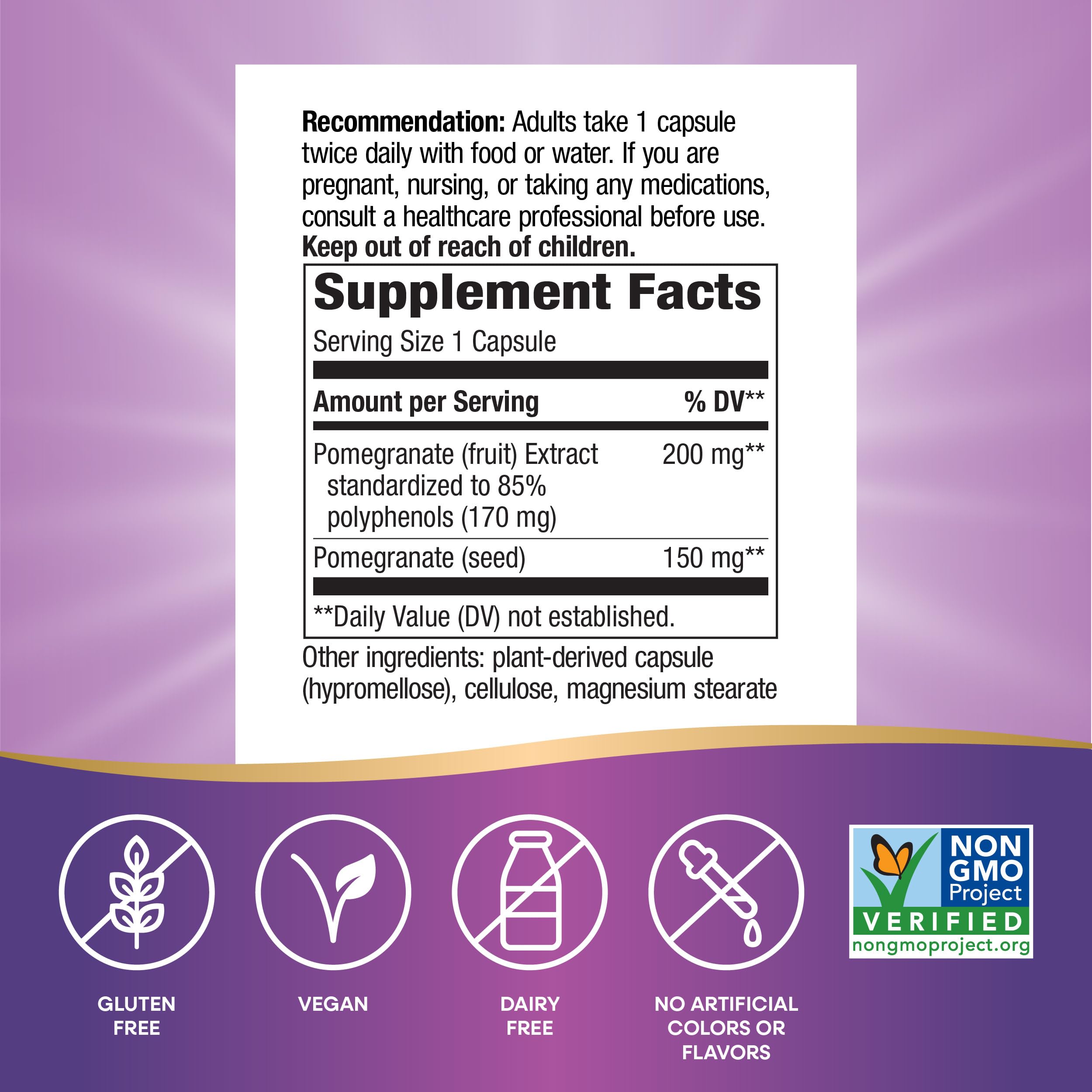 essential minerals in pomegranate capsules