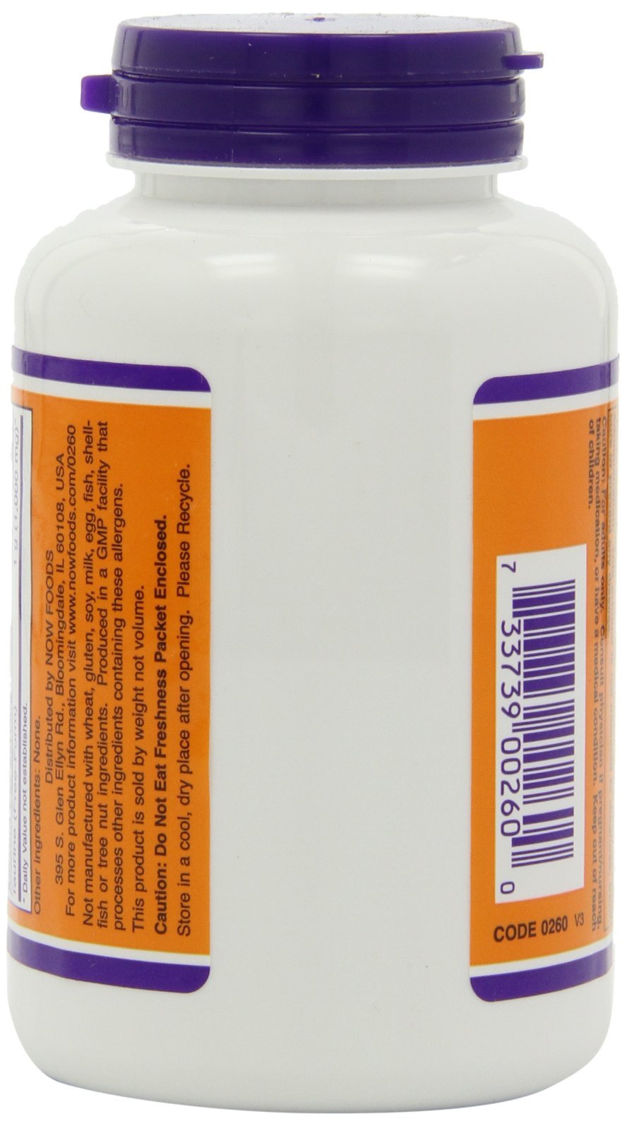 Essential minerals in taurine powder