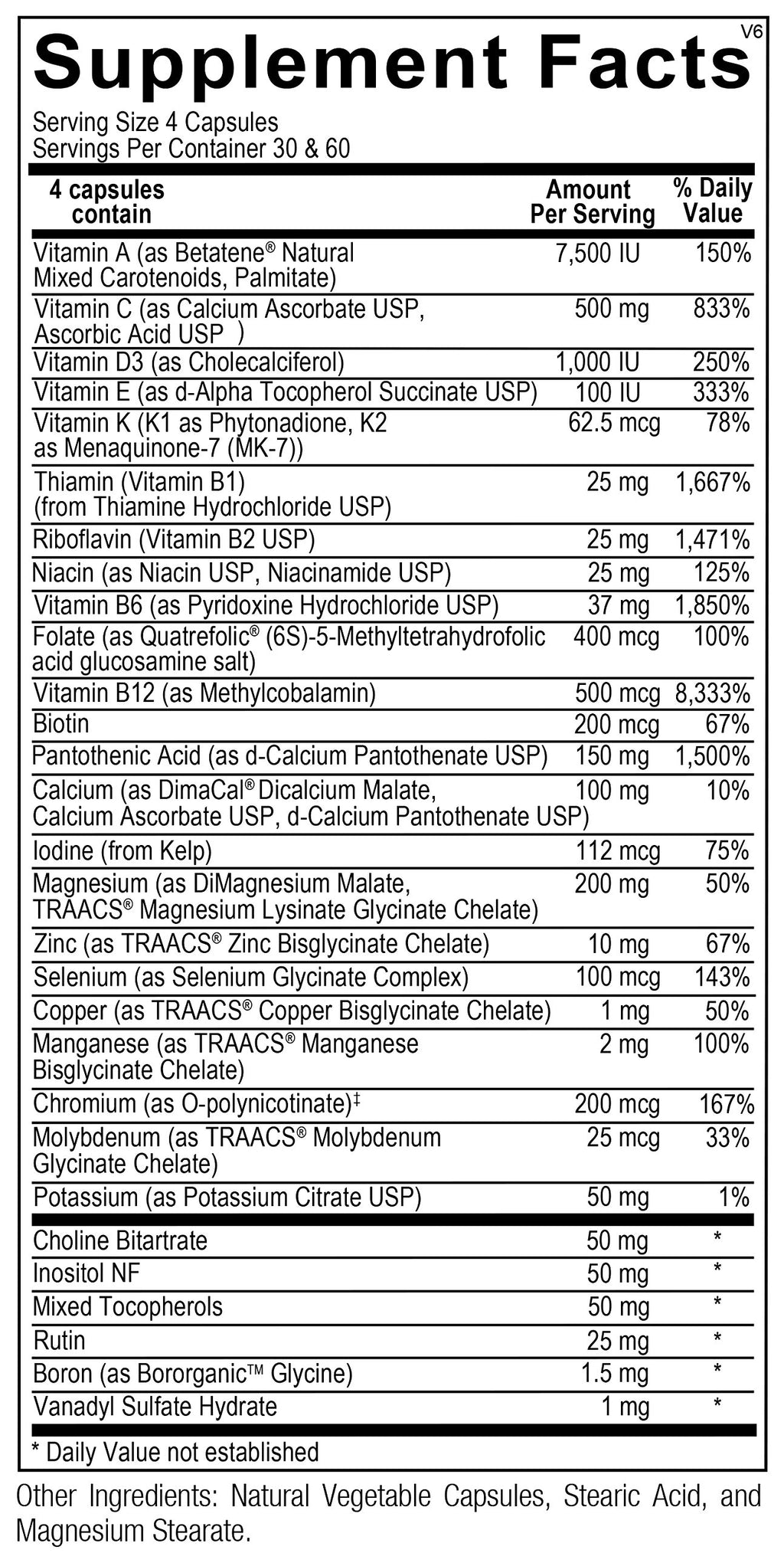 essential multi pro vitamin blend