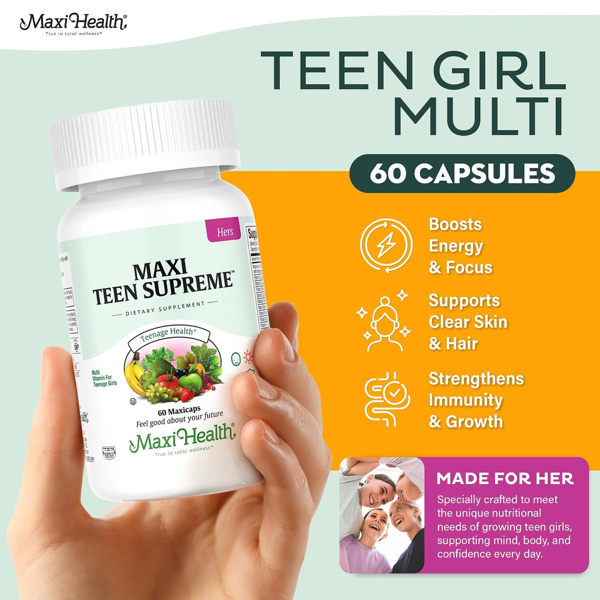 essential multivitamin for girls aged 12-17