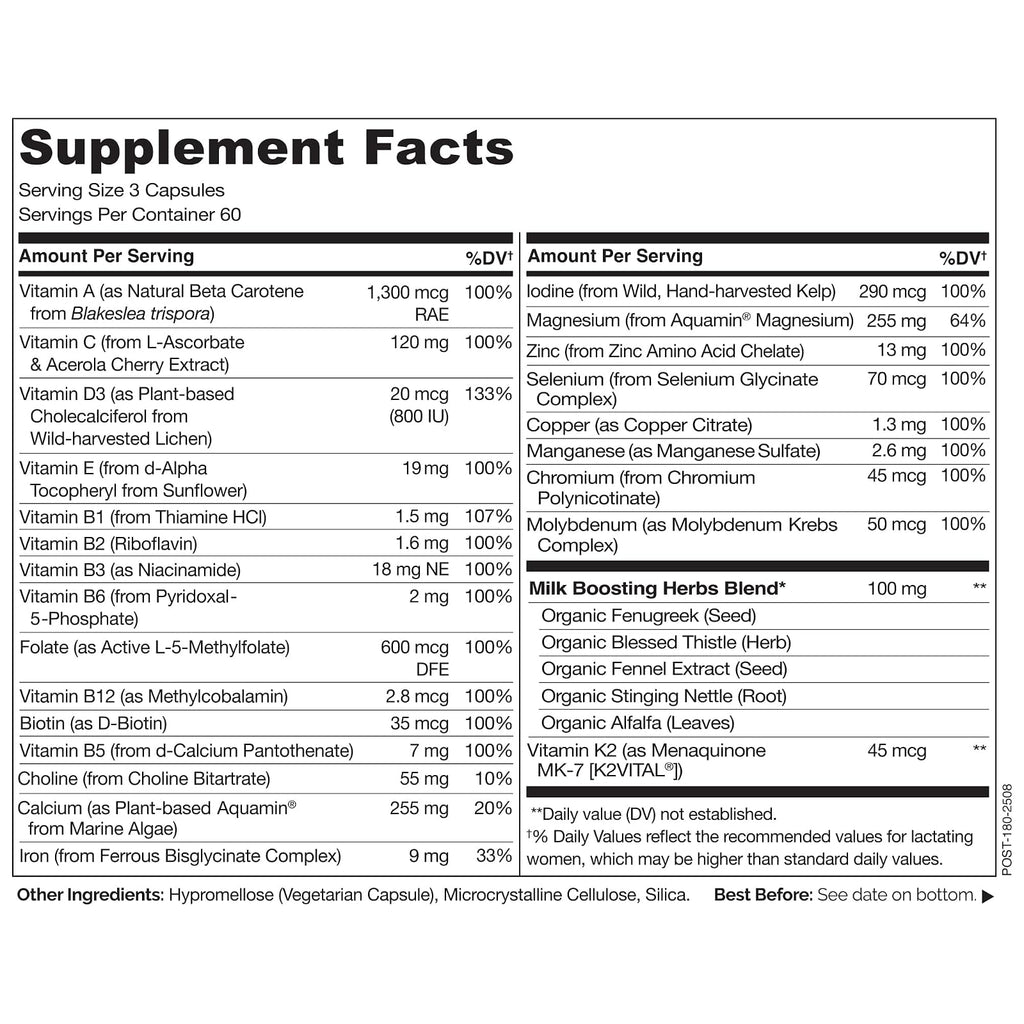 essential multivitamins for postpartum health