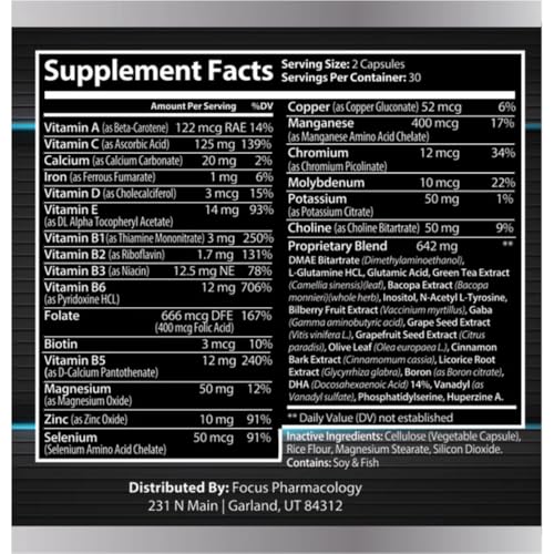 essential nutrients blended vitamin & mineral supplements