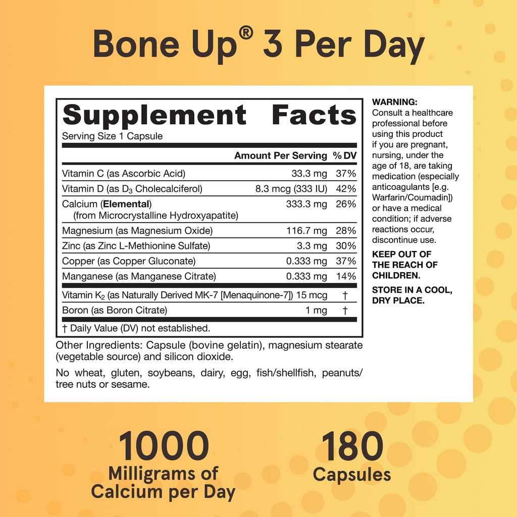 essential nutrients for bone density