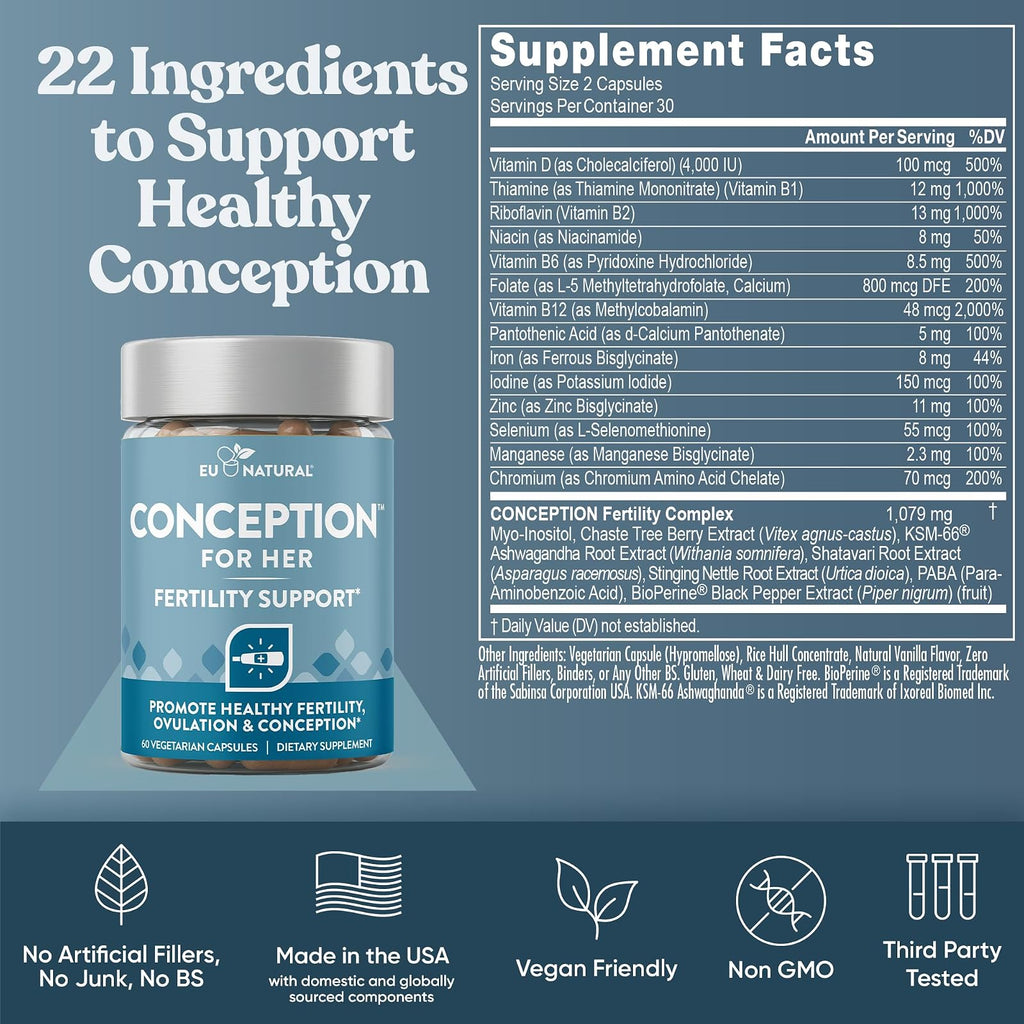 Essential nutrients for conception health
