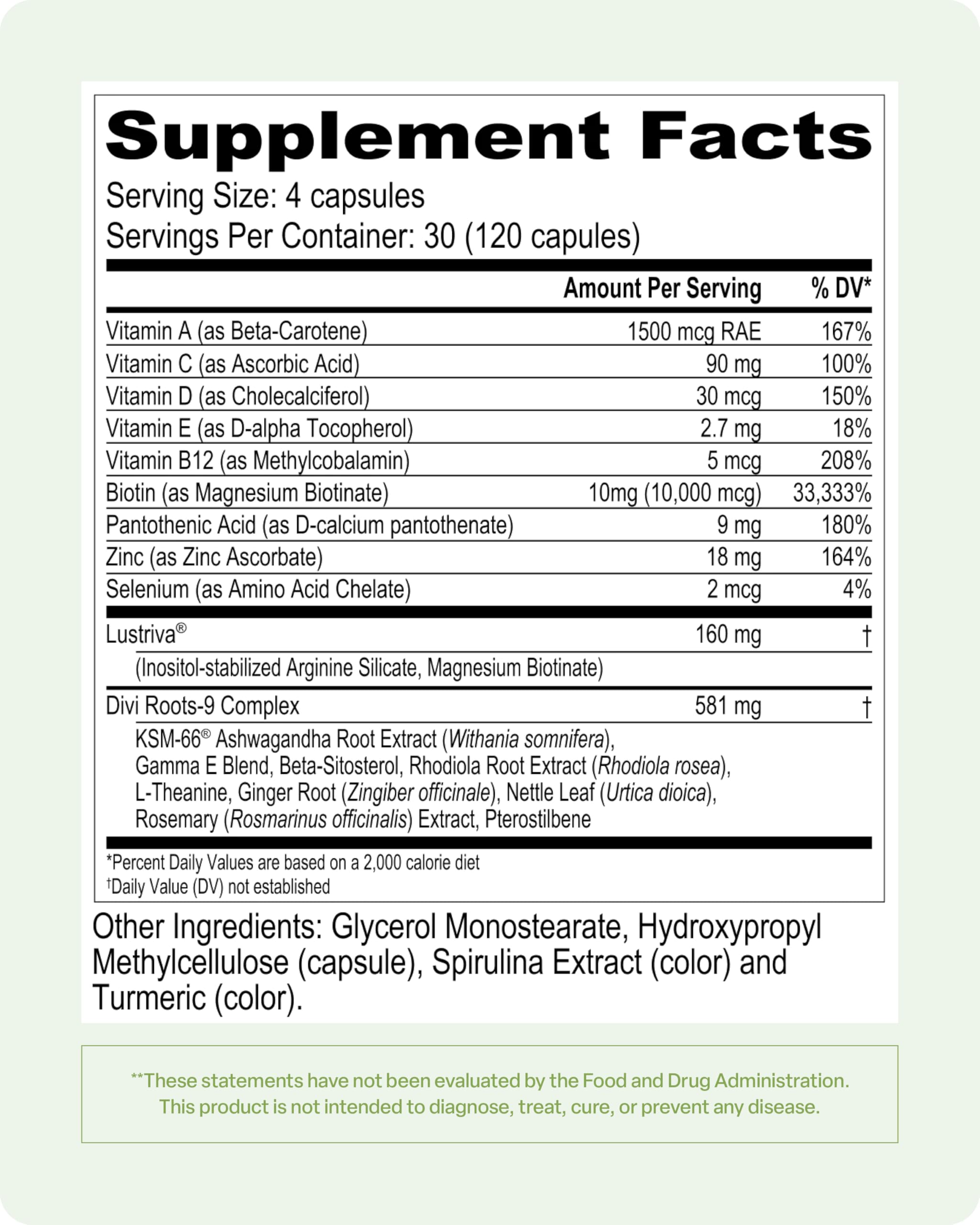 Essential nutrients for hair health