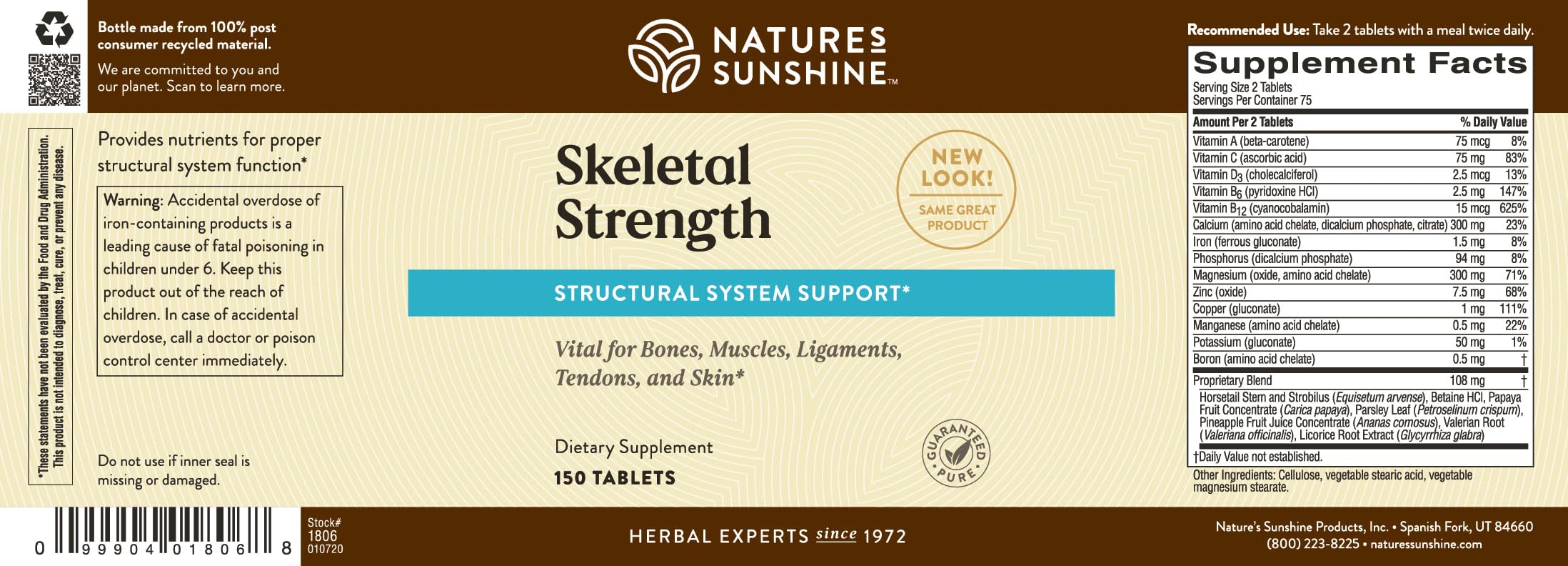 Essential nutrients for healthy bones