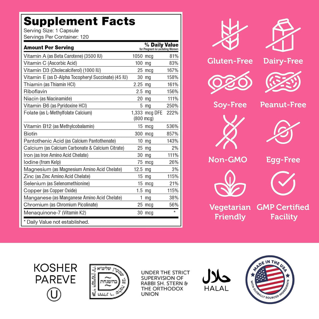 Essential nutrients for pregnancy health