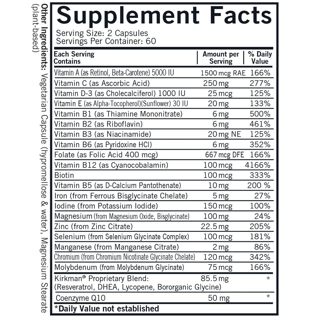 Essential nutrients for senior men Kirkman