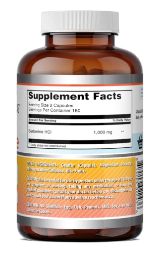 Essential nutrients in berberine capsules