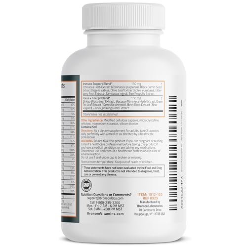 essential nutrients in Bronson multivitamins