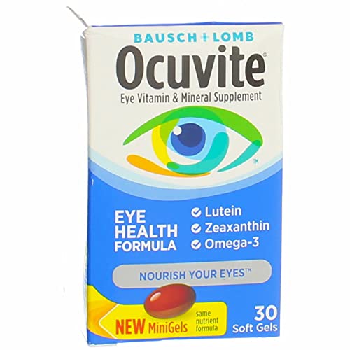 Essential nutrients in Ocuvite eye supplements