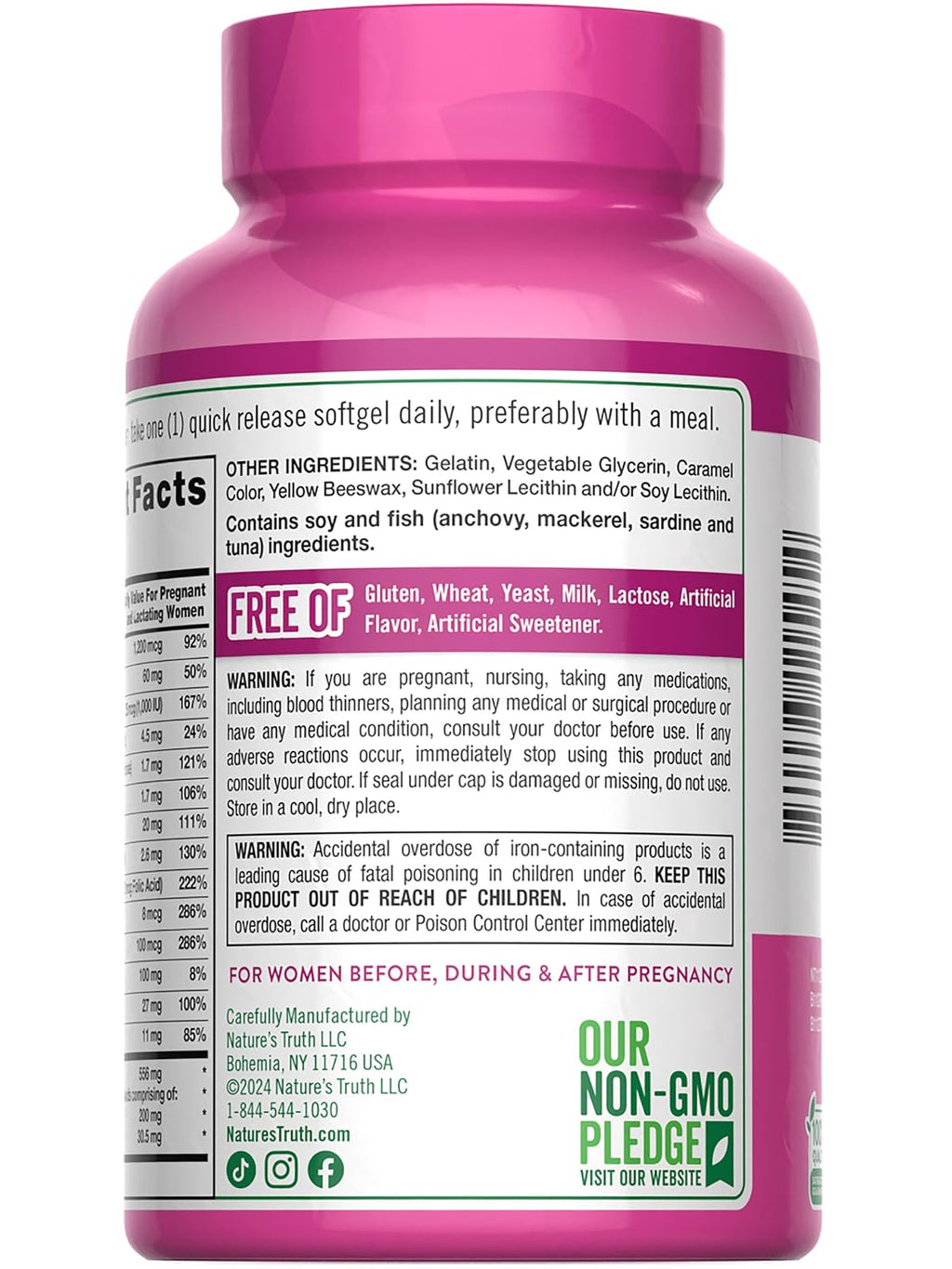essential nutrients in prenatal vitamins