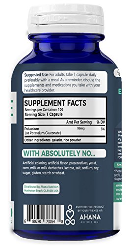 Essential potassium capsules for wellness