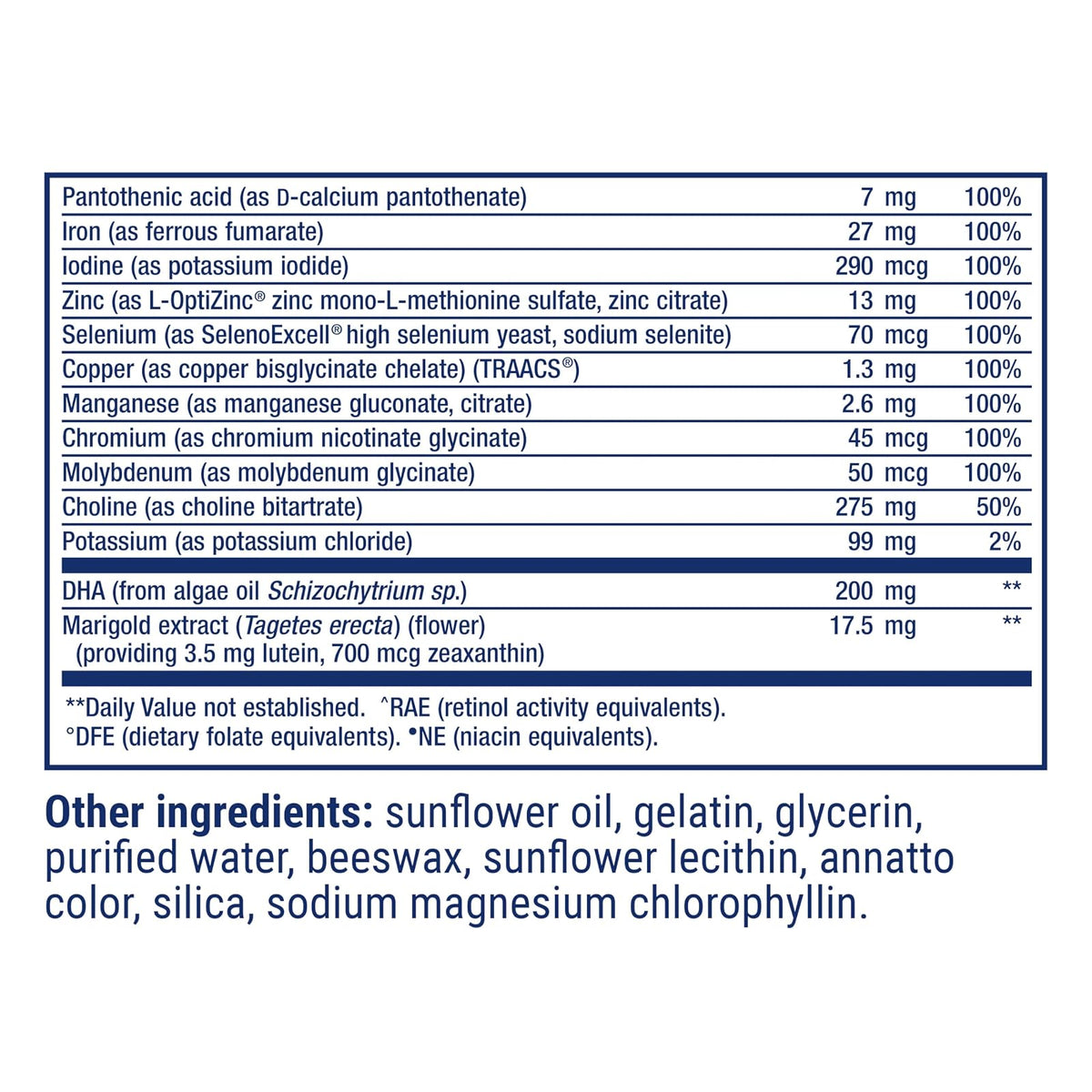 Essential prenatal nutrients for baby health