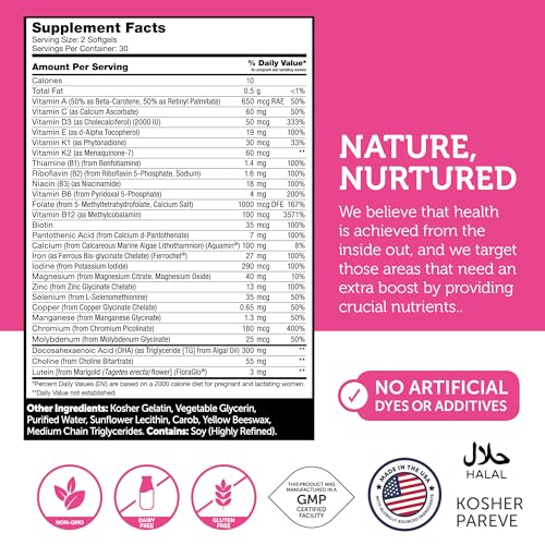 Essential prenatal vitamins with DHA