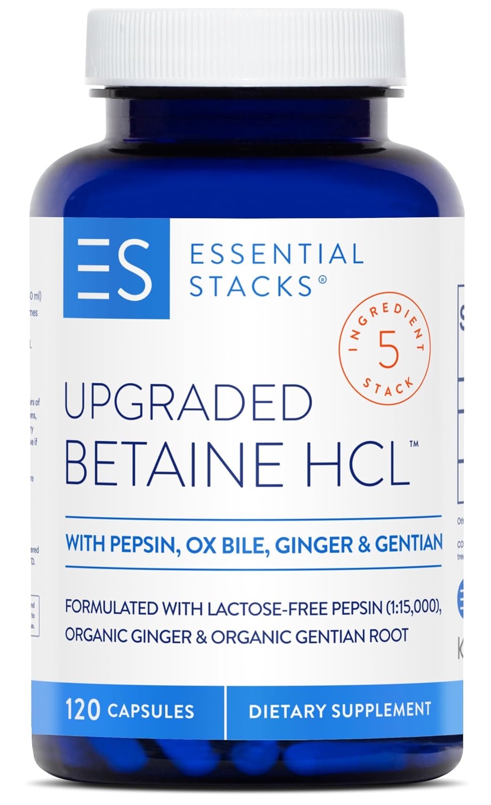 Essential Stacks Betaine HCL capsules