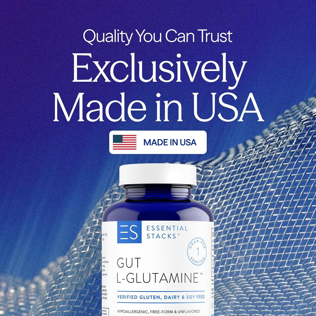 essential stacks l-glutamine capsules